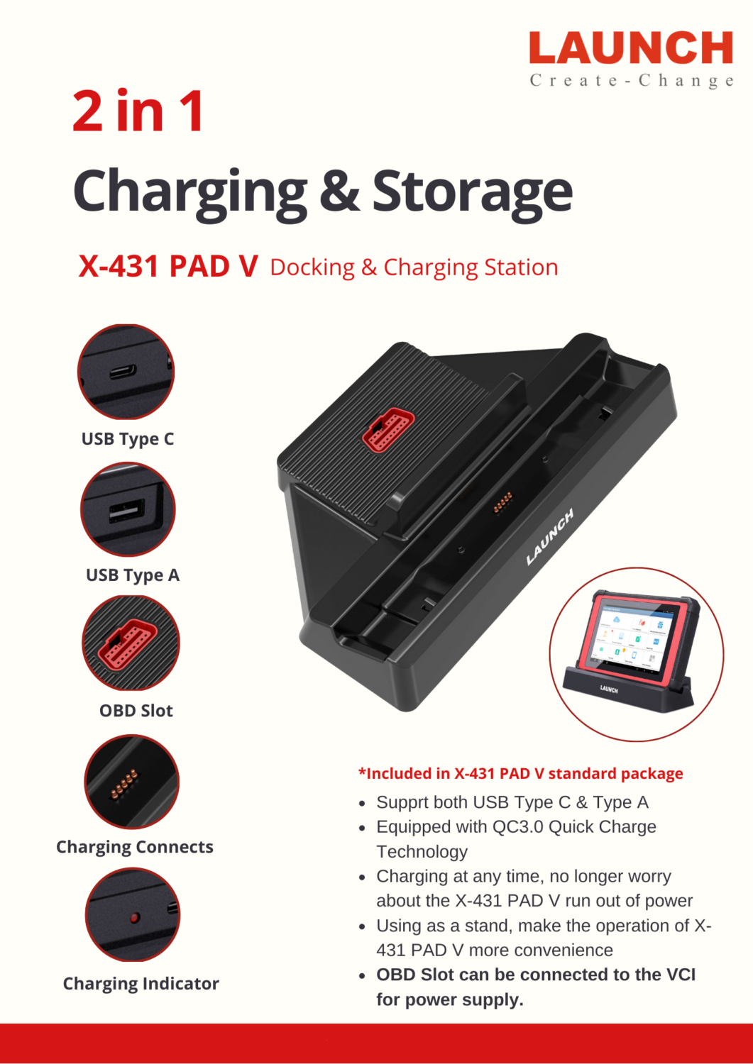 LAUNCH X-431 PAD V LINK SCANNER - Escáneres Automotrices