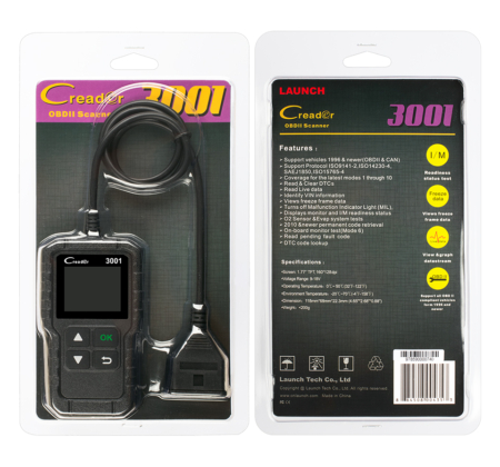 LAUNCH CREADER 3001 OBD2 SCANNER - Escáneres Automotrices